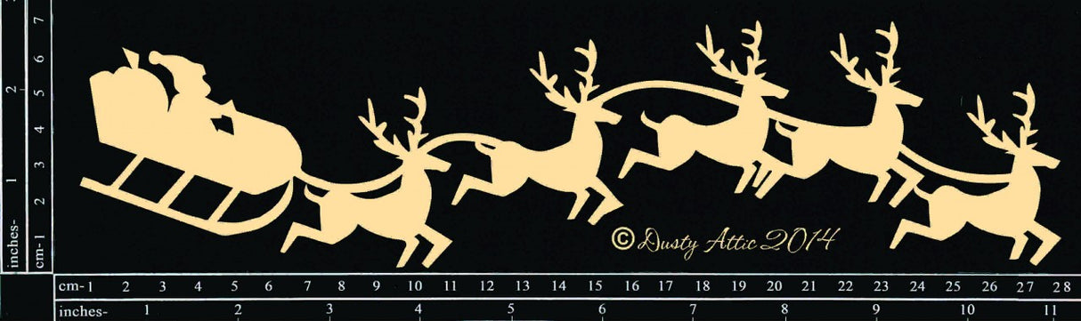 Santa Sleigh & Reindeer – The Dusty Attic